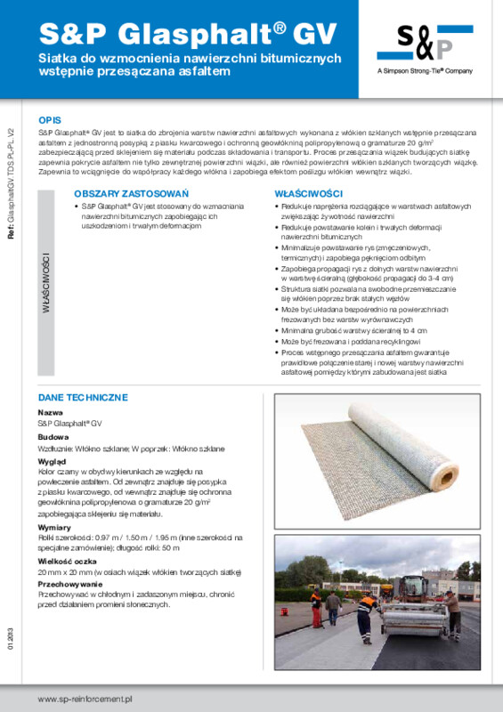 S&P Glasphalt® GV | S&P Clever Reinforcement